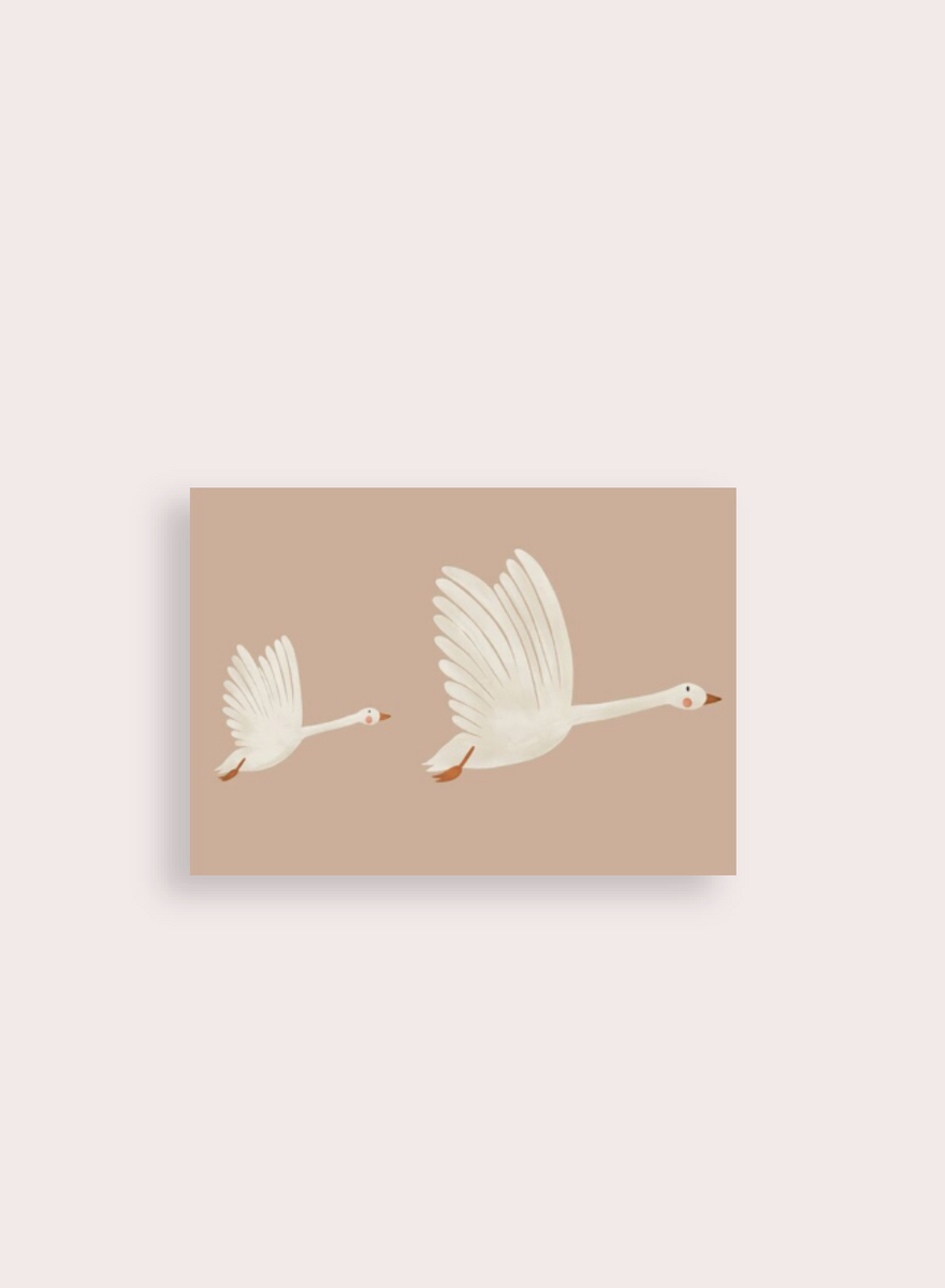 Poster Ducks in flight – tinyhuman.mx